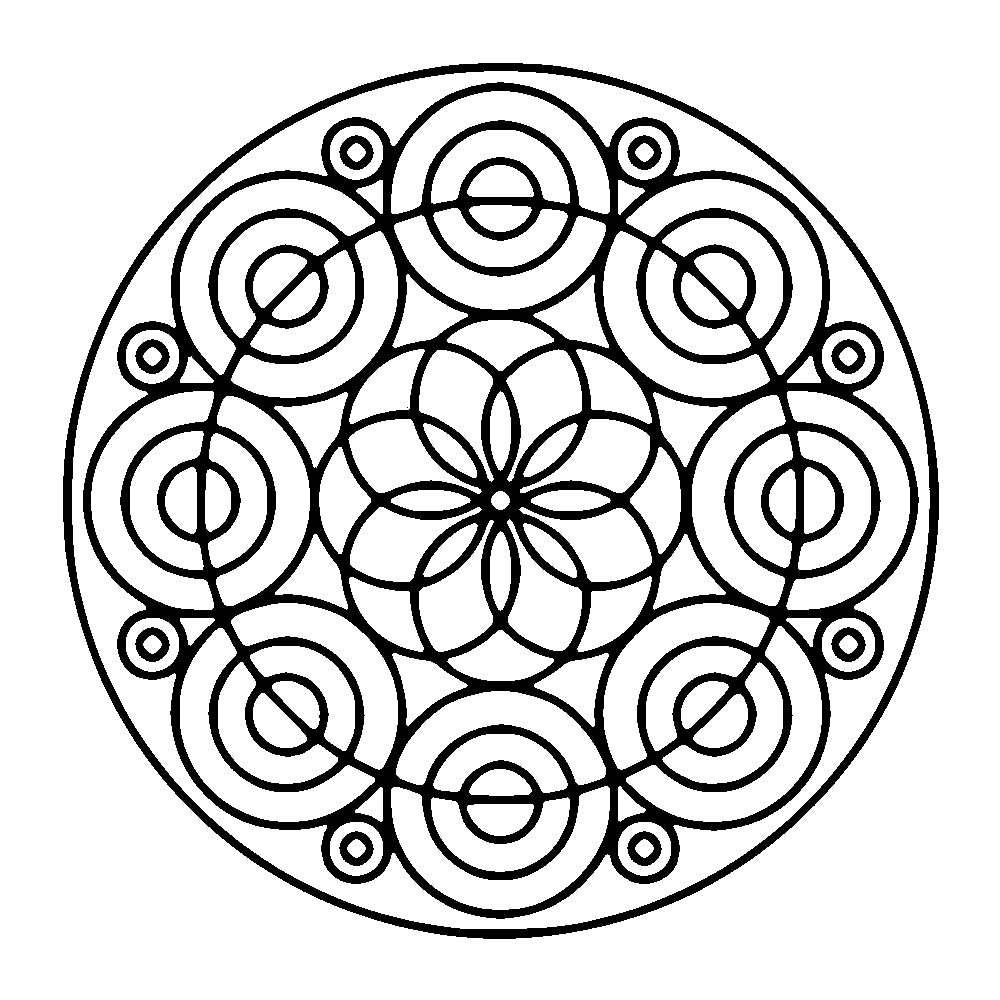 Differents types de cercles dans un Mandala - Mandalas avec Motifs ...
