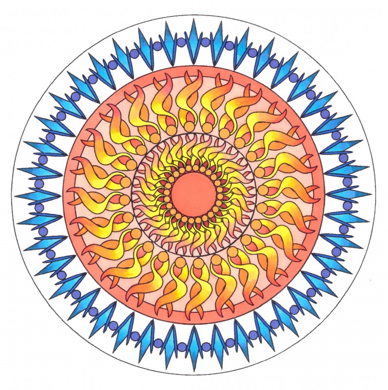 Sunny Mandala - Mandalas with Geometric patterns - 100% Mandalas Zen ...