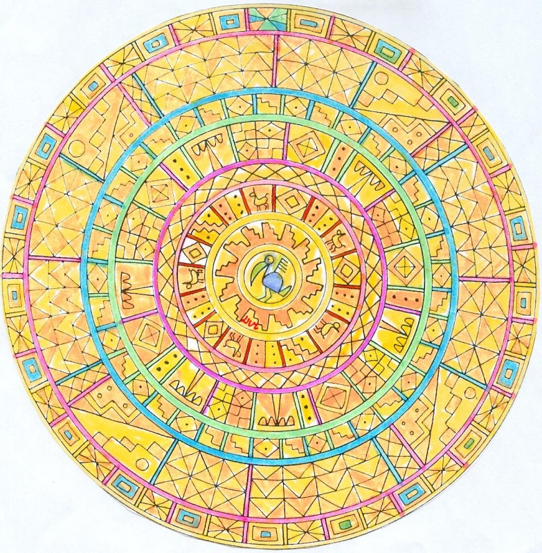 Mandala a colorier motifs geometriques 7 - Mandalas avec Motifs ...